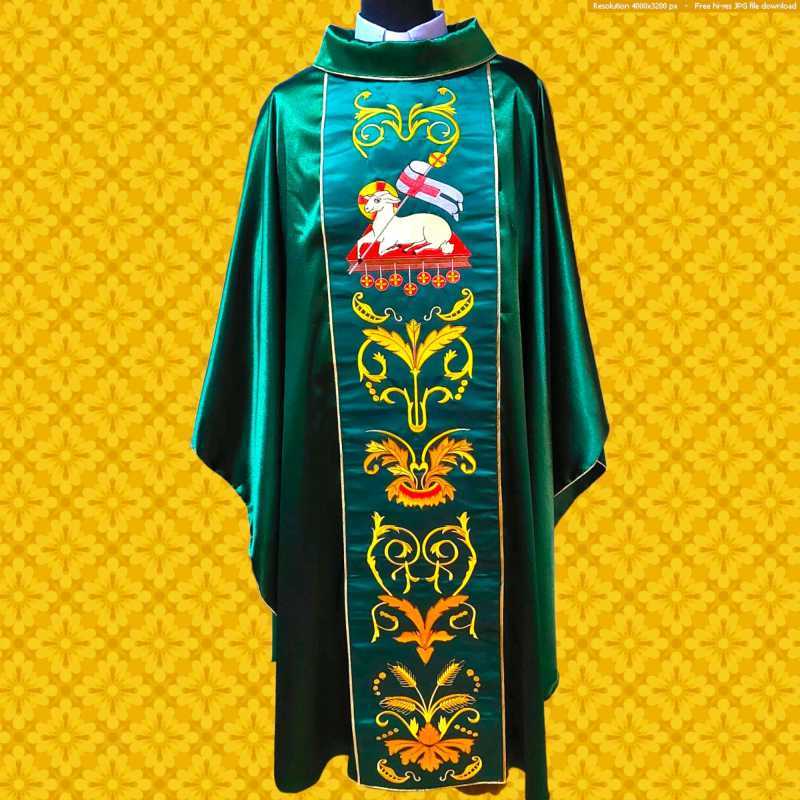 Jual Kasula Romo Imam Katolik 555/Bordir/Kasula Pastor Katolik di ...