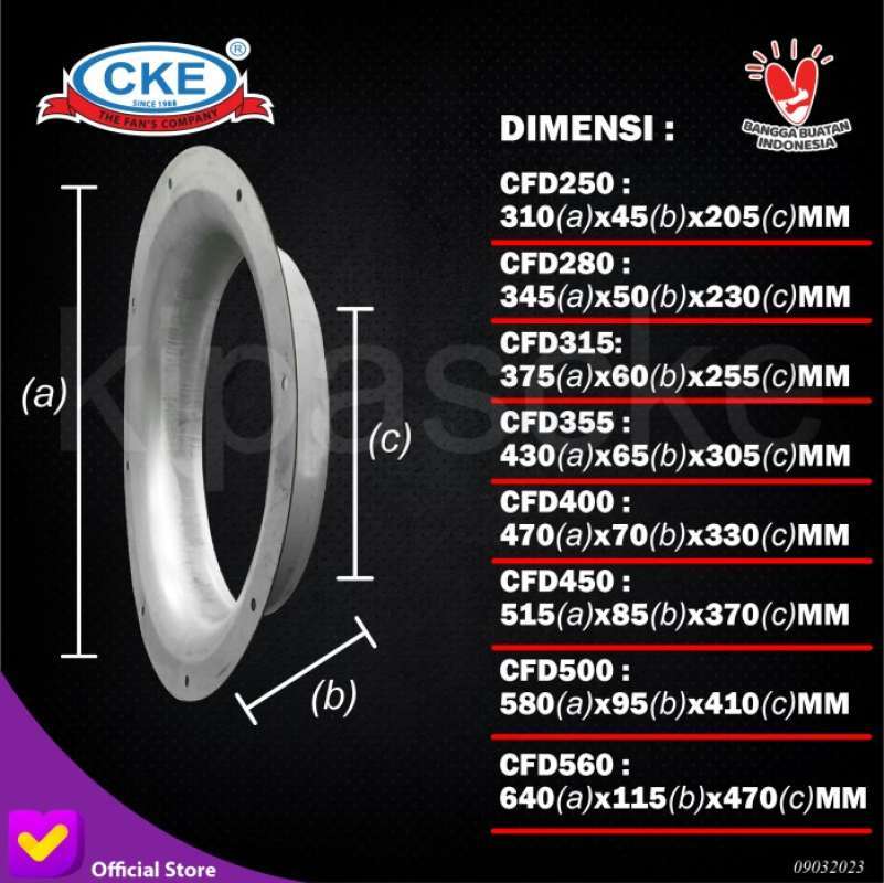Jual Centrifugal Fan Inlet Ring 400mm Ring Sparepart Centrifugal Blower ...