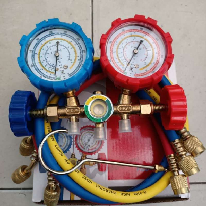 Promo Paket 2 Kilo Freon R32 + Double Manifold Multi Dan Selang R32 ...
