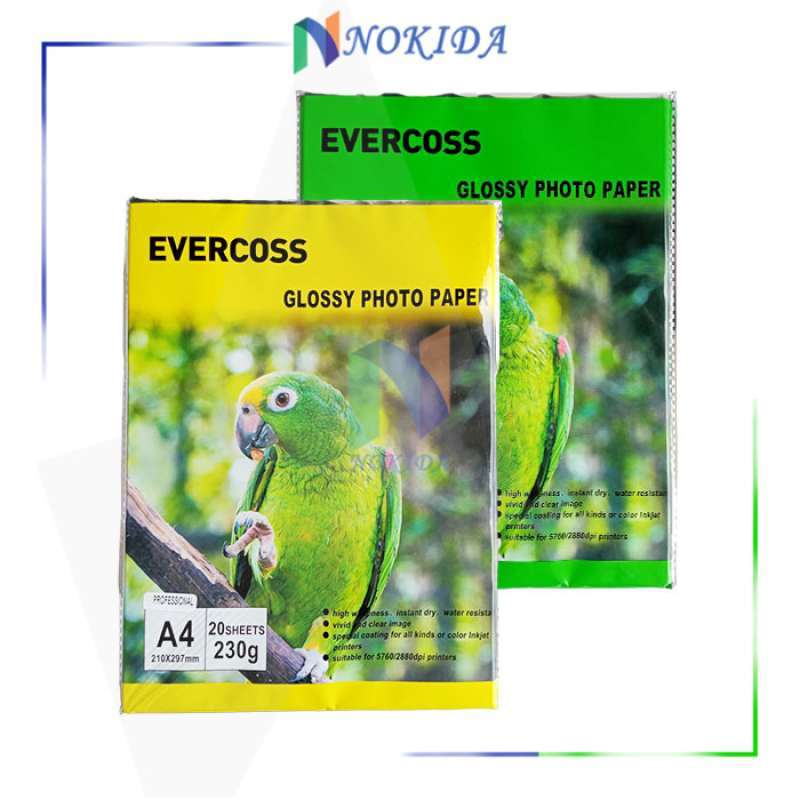 Jual Nokida Kertas Cetak Foto Mengkilap Evercoss A4 / Kertas Glossy ...