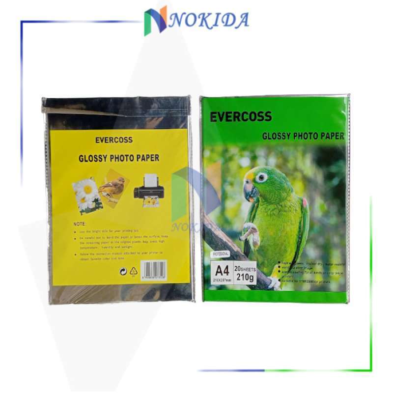 Jual Nokida Kertas Cetak Foto Mengkilap Evercoss A4 / Kertas Glossy ...