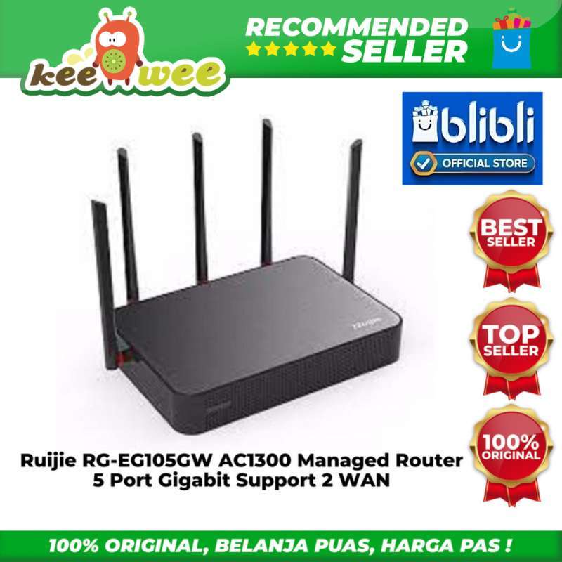 Jual Ruijie RG-EG105GW AC1300 Managed Router 5 Port Gigabit Support 2 WAN di Seller Keewee Shop ...