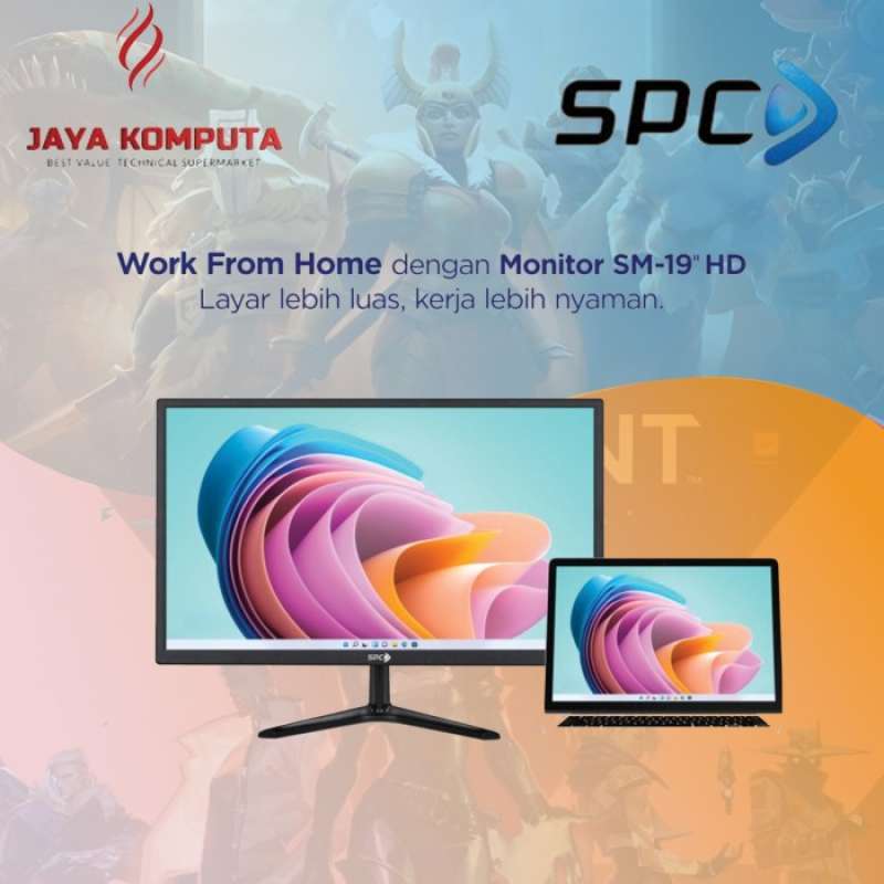 Promo Promo Led Monitor 19 Inch Full Hd Hdmi Vga Input Spc Resmi Diskon ...