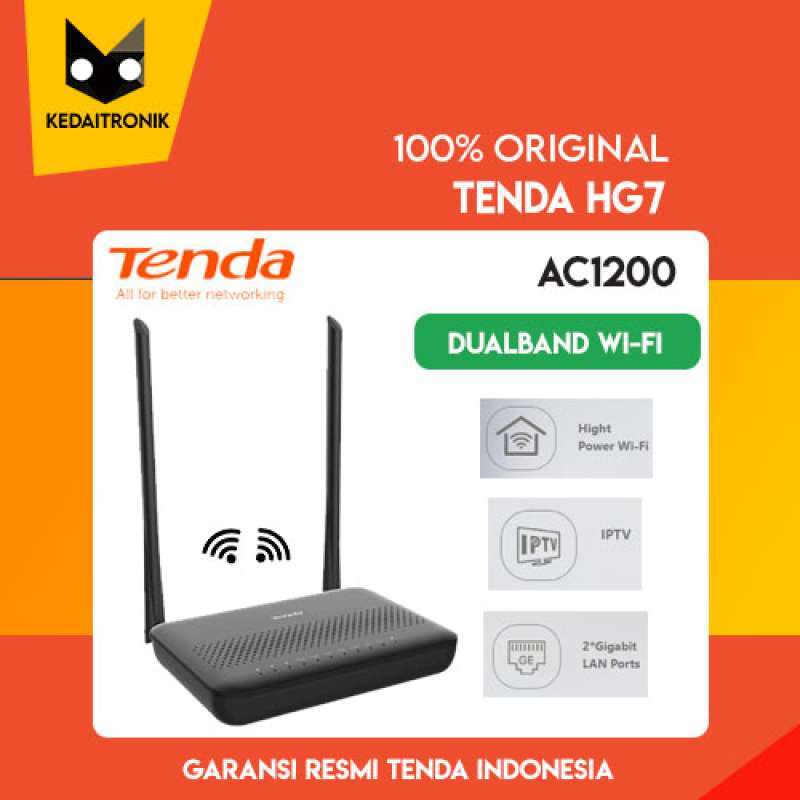 Promo Tenda Hg7 Ac1200 Router Dualband Wi-fi Xpon Ont Passive Optic ...