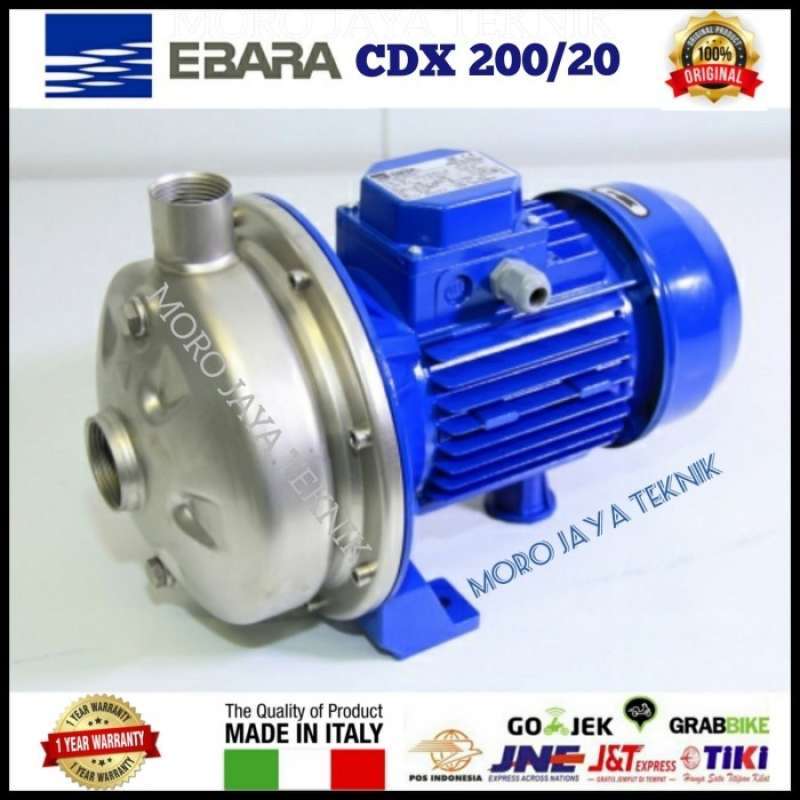 Promo POMPA EBARA CDX 200/20 POMPA STAINLESS EBARA CDX-200/20 380V 3PHASE - SELERA_KITA STORE ...