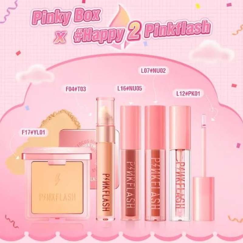 Jual PINKFLASH Pinky Box x #Happy2Pinkflash makeup set 2nd Anniversary ...