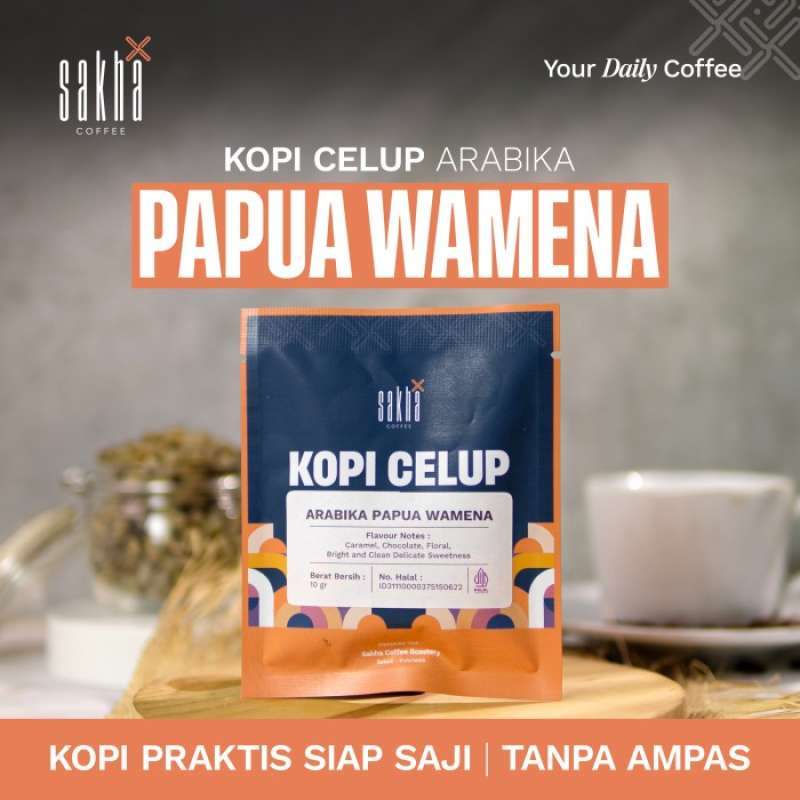 Jual Kopi Sachet Celup Arabika Papua Wamena Coffee Saset Murni Tanpa ...