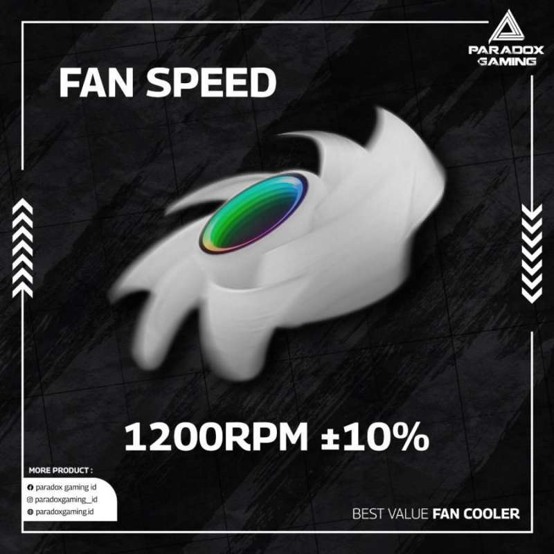 Jual Fan Case 12cm Paradox Gaming Hypersonic F-400 Infinity Rgb Rainbow ...