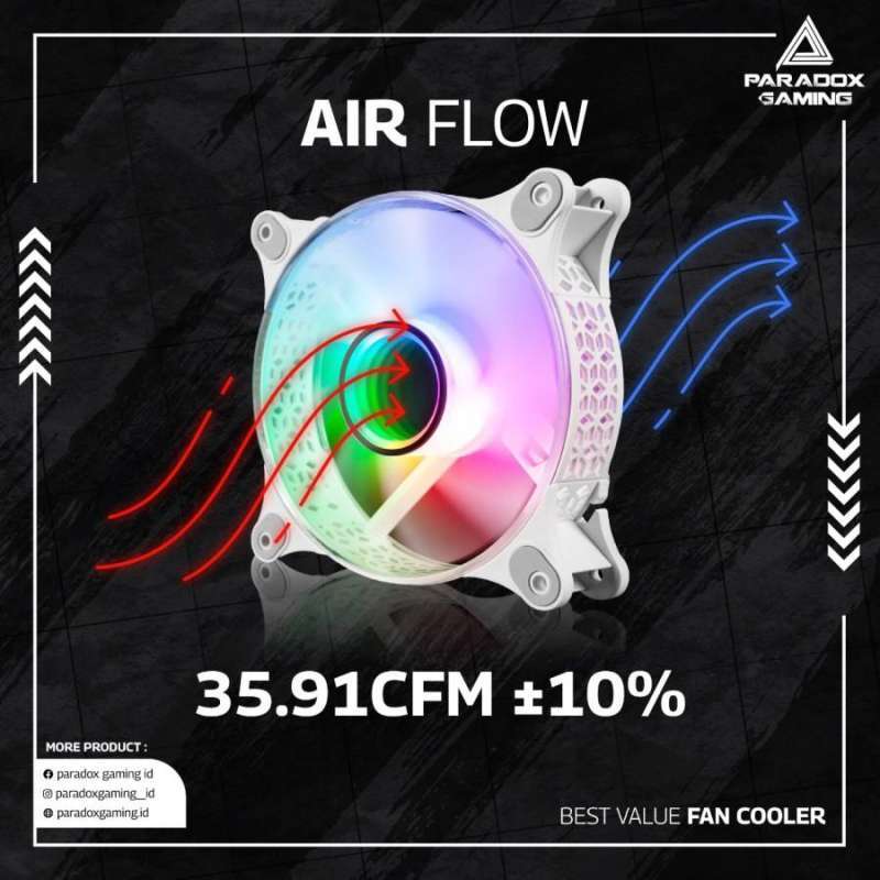 Jual Fan Case 12cm Paradox Gaming Hypersonic F-400 Infinity Rgb Rainbow ...