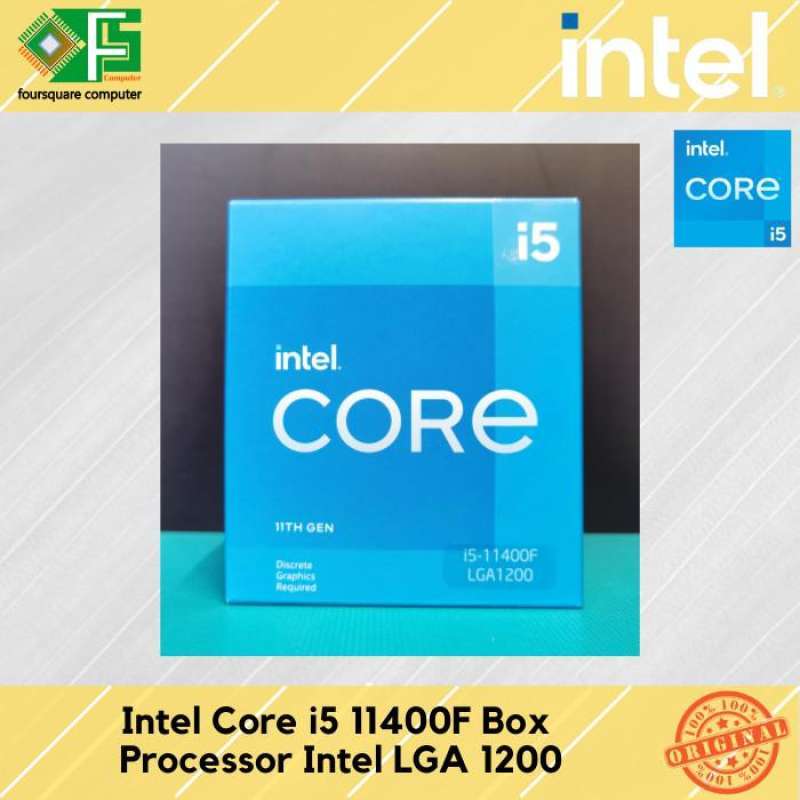 Jual Intel Core I5 11400f | Processor Intel Gen 11 Lga 1200 | Box Resmi Di Seller Foursquare ...