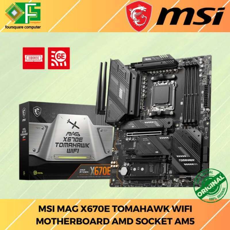 Jual Motherboard MSI MAG X670E TOMAHAWK WIFI | MB AMD Socket AM5 ATX ...