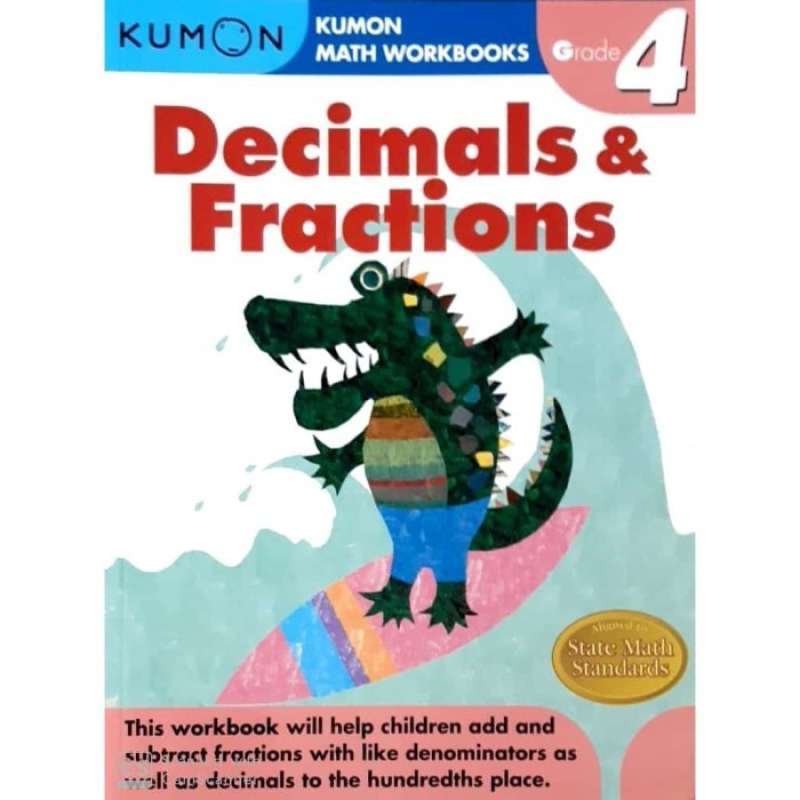 Promo Kumon Math Workbook Grade 4 Decimal N Fraction Buku Anak ...