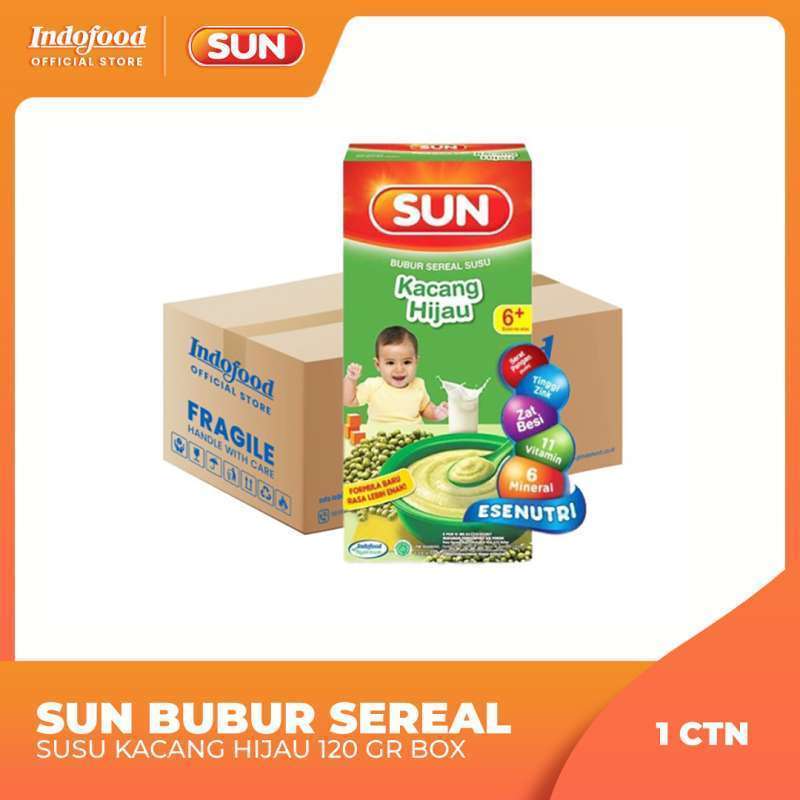 Jual 1 ctn - Sun Bubur Sereal Susu Kacang Hijau 120 gr Box di Seller ...