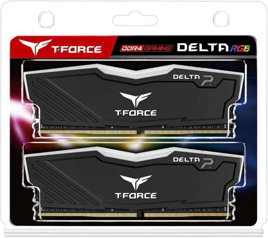 Promo Ram DDR4 16GB Kit 2x8GB PC 3200 Mhz Team T-Force Delta RGB White ...