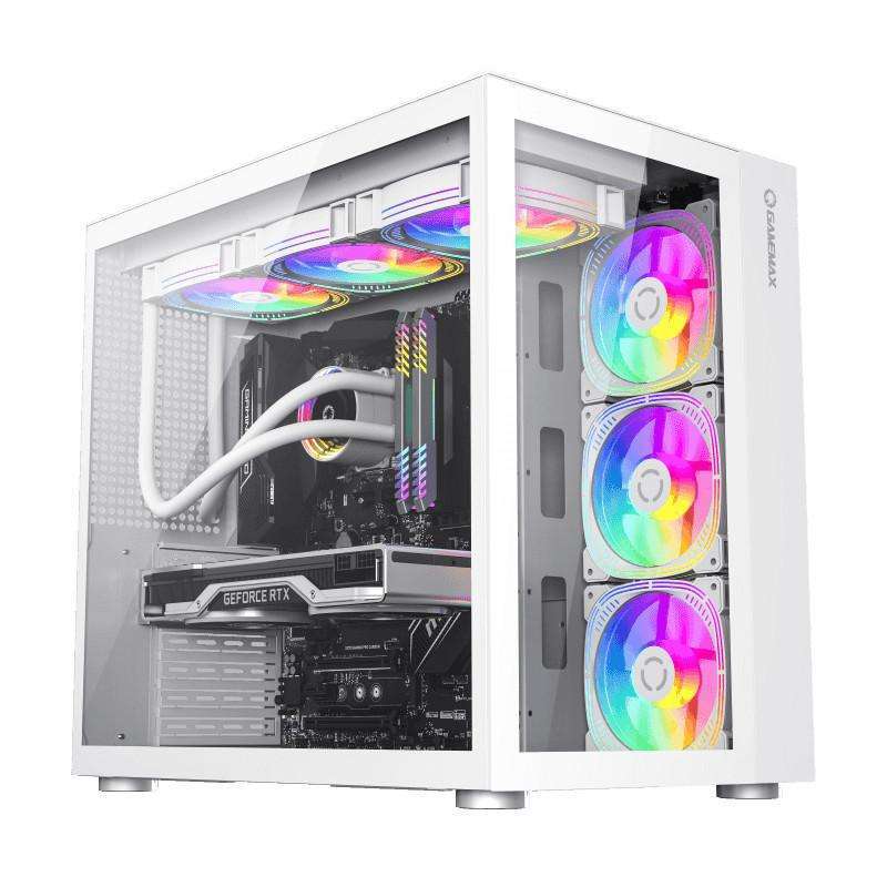 Jual PC Casing Gamemax Infinity Cube White | CPU Case Gaming Putih di ...