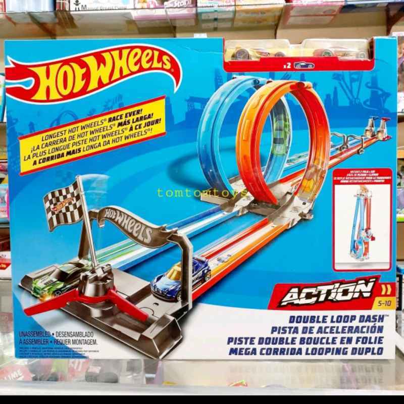 Jual Hot Wheels DOUBLE LOOP DASH Track Diecast HotWheels Racing 2 Jalur ...