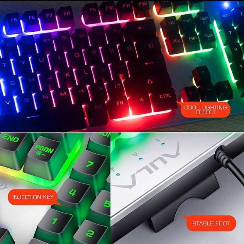 Promo Baru Keyboard Gaming Membrane Aula S-2056 / S2056 Square / Kotak ...