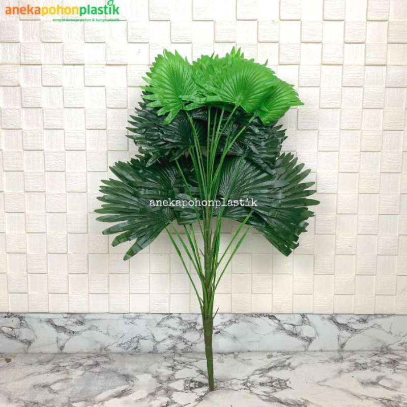 Promo Daun Palem Kipas Artificial / Daun Palem Plastik / Palem Kipas ...