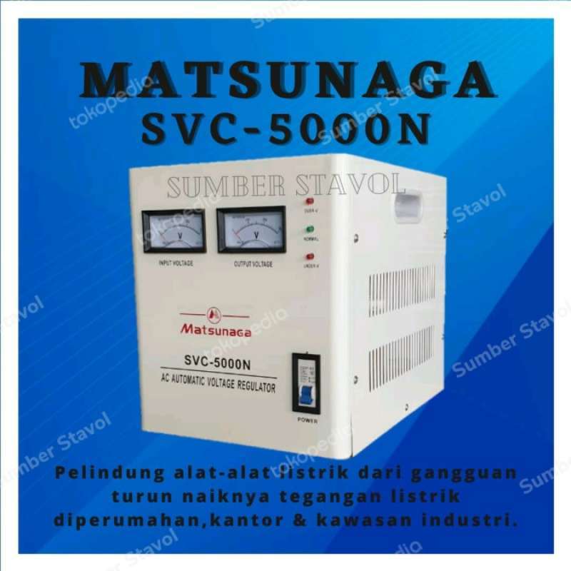 Promo Diskon Stabilizer Stavol Matsunaga 5000n - 5000 Va - 5000 Watt ...