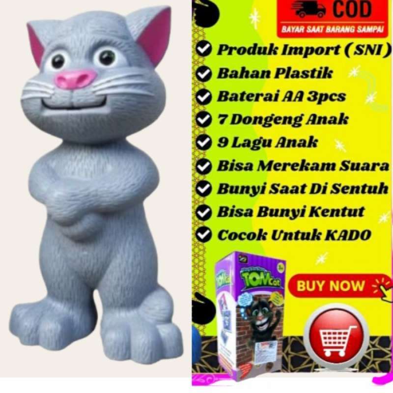 Jual Mainan Tomcat.talking Tom. Talking Tom Bahasa Indonesia Di Seller Premier Market Id ...