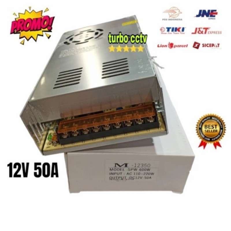 Promo Switching Power Supply PSU 12V 50A High Quality 12 Volt 50 Ampere Fan Diskon 26% di Seller ...