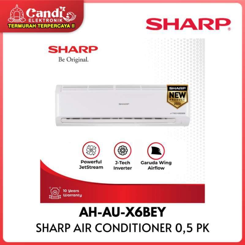 Jual Sharp Air Conditioner Ac 0,5 Pk J-tech Inverter Ah-au-x6bey Di ...