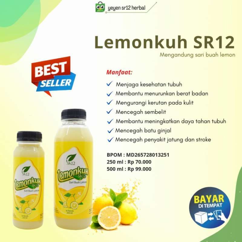 Promo Lemonkuh Sr12 Sari Buah Lemon Minuman Herbal Daya Tahan Tubuh ...