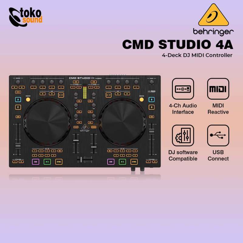 Jual Behringer Cmd Studio 4a - Dj Midi Controller With 4 Channel Di Seller Tokosound Proaudio ...