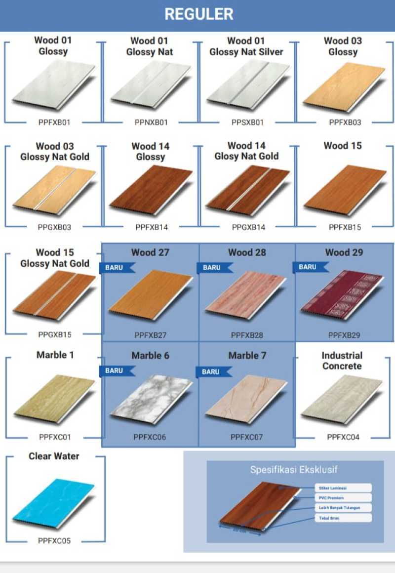 Jual Plafon Motif Pvc Maihome/ Plafon Atap /motif Regular Di Seller ...