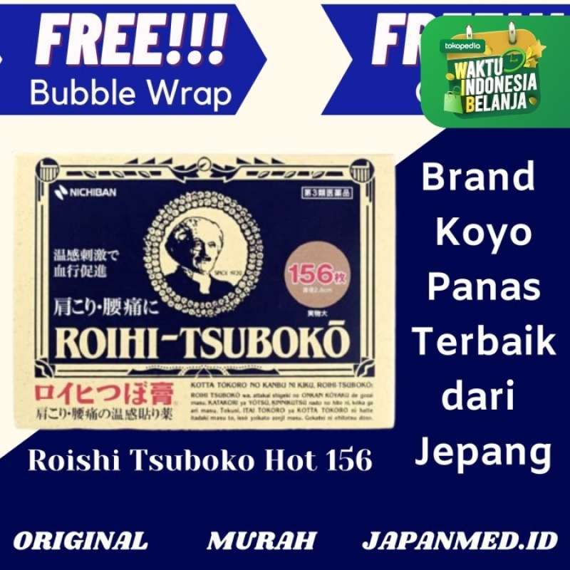 Promo Koyo Roihi Tsuboko Hot 156 Medicated Pain Relief Patches Jepang ...