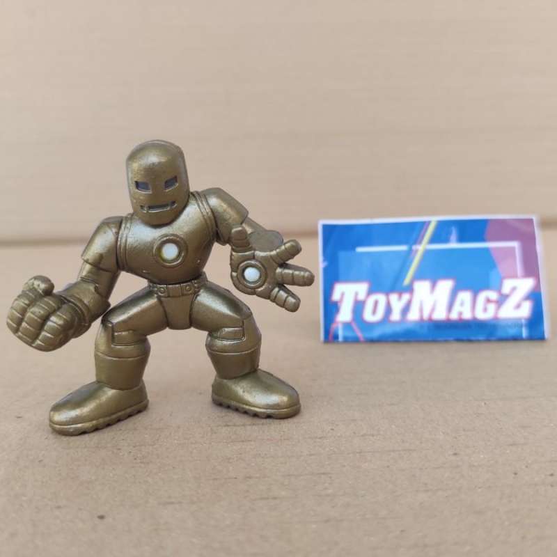 Jual Mini Figure Iron Man Marvel Super Hero Squad Iron Man Mark I Gold ...