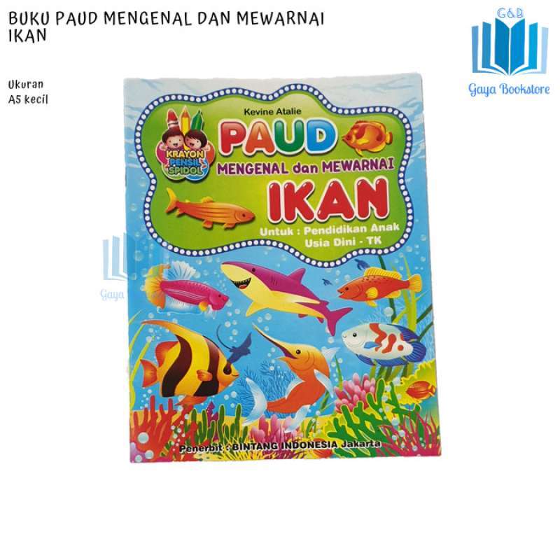 Promo Buku Paud Mengenal dan Mewarnai Ikan - Untuk Paud dan TK Diskon ...