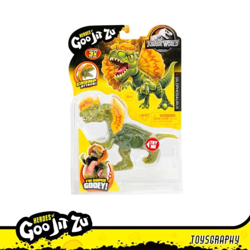 Promo Goo Jit Zu Jurassic World Dilphosaurus Chomp Attack Goojitzu ...