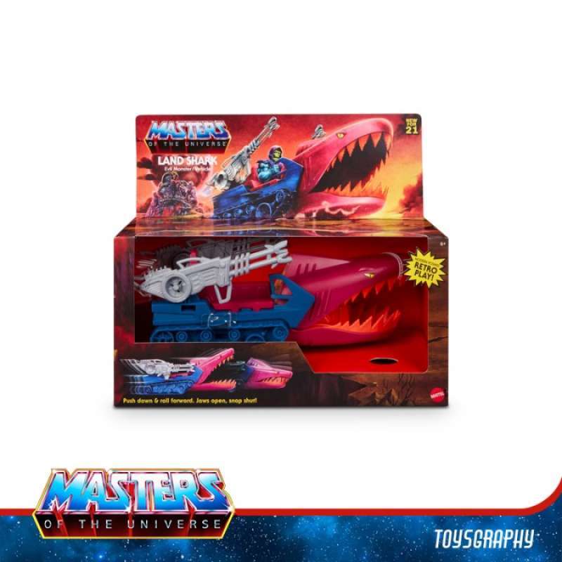 Promo Masters Of The Universe LAND SHARK Vehicle Evil Monster Skeletor ...