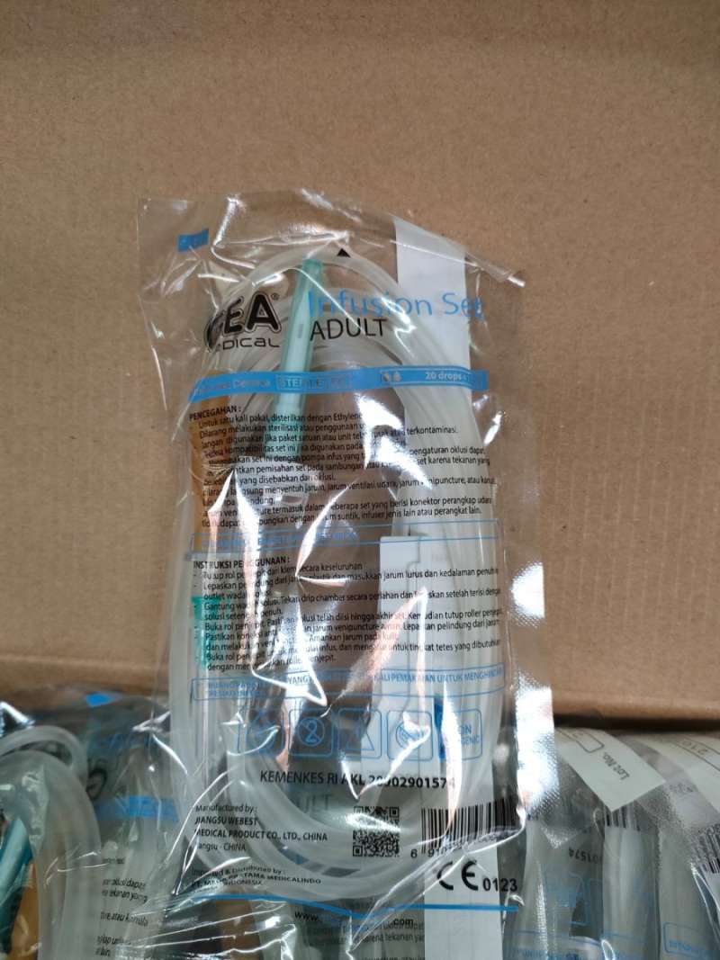 Jual Infus Set Dewasa Anak Gea Kemasan Box/ Gea Infusion Set/ Infuset ...