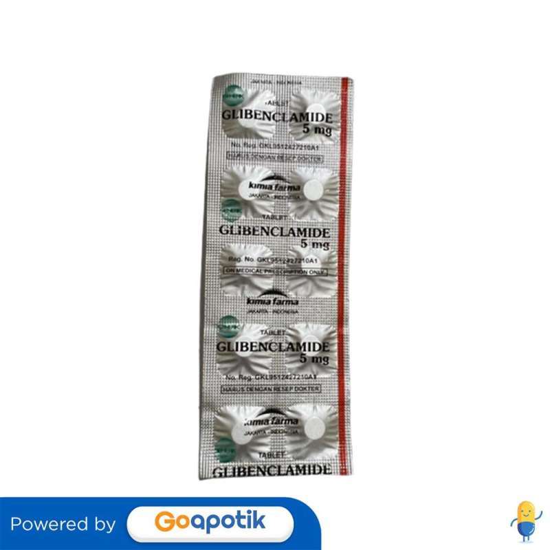 Jual Glibenclamide Kimia Farma 5 Mg Strip 10 Tablet Di Seller Apotek ...