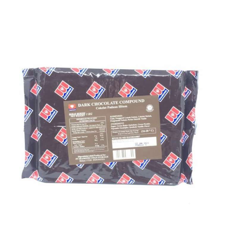 Promo Diamond Dark Compound Chocolate 1kg Diskon 23% Di Seller Hikari ...