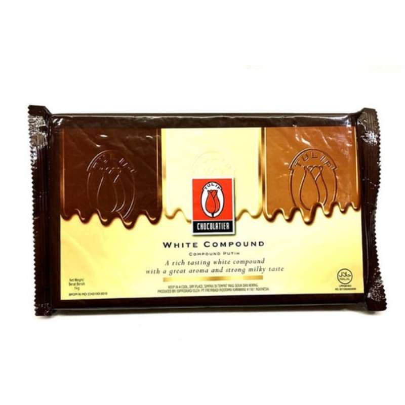 Promo Tulip White Compound 1 Kg Coklat Batang/blok Putih Diskon 23% Di ...