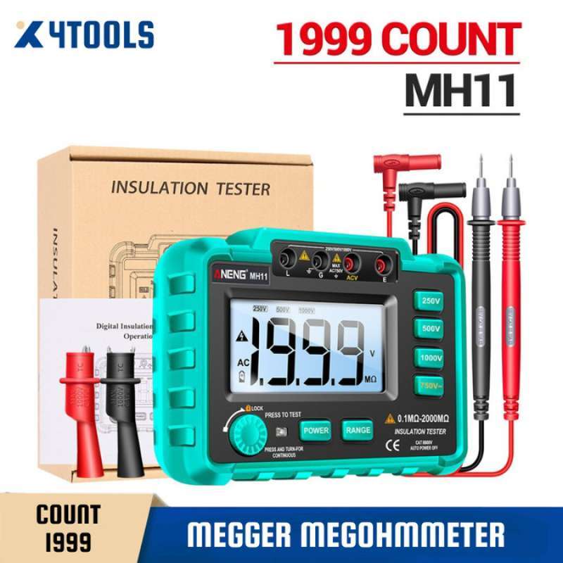 Promo Megger Mega Ohm Meter Digital Insulation Alat Ukur Tahanan ...