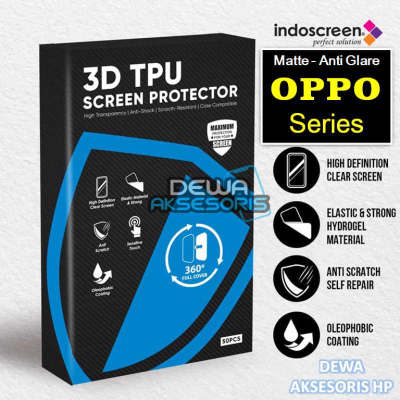 Jual Hydrogel Matte Oppo F5 F11 F9 F7 F3 F1s Find X5 Pro 5g X3 X2 X N2 N3 Flip K3 Neo 9 7 5 Anti ...