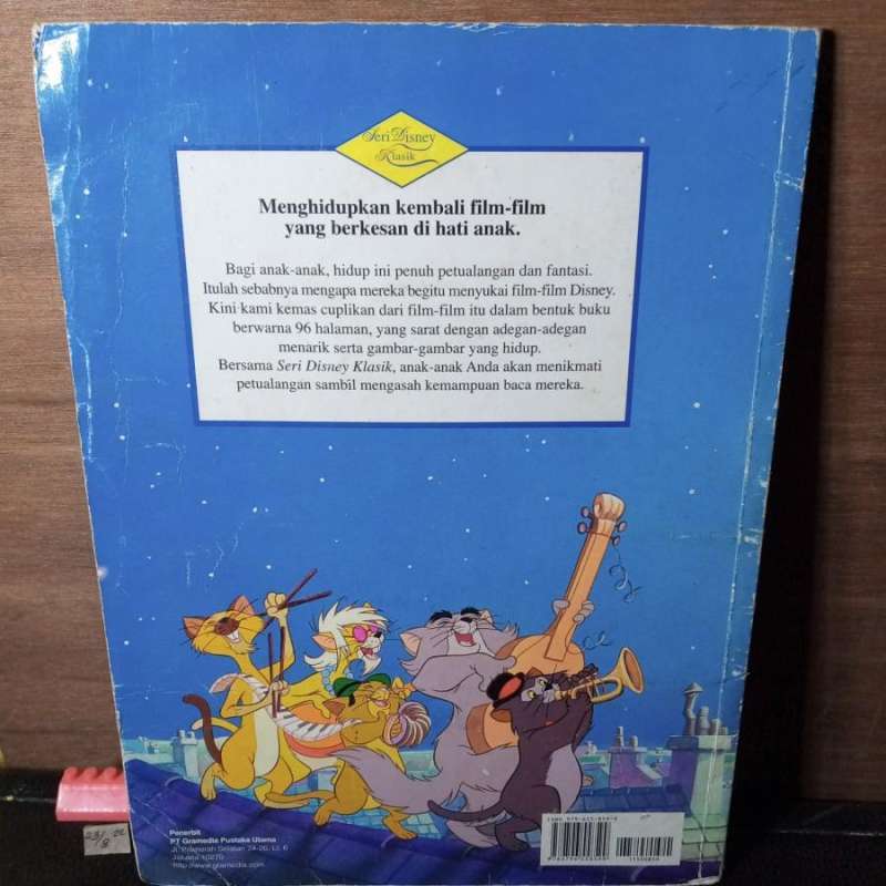Jual Seri Disney Klasik Berwarna Kucing Ningrat The Aristocats 95 Hal ...
