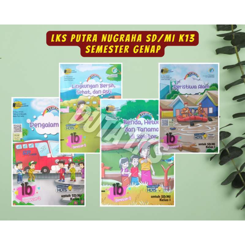 Promo Buku Lks Putra Nugraha Sd Mi Kelas 1 - Genap Kurikulum K13 2023/2024 - Lks Tematik, Bahasa ...