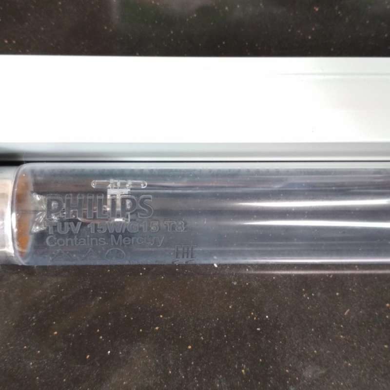 Promo Lampu TL T8 UV TUV UVC 15 Watt Philips Original + Kap 1x15 Watt ...
