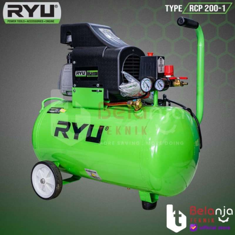 Promo Ryu Mesin Kompresor Angin Udara Rcp 200-1 Air Compressor 35 Liter 2 Hp Diskon 23% Di ...