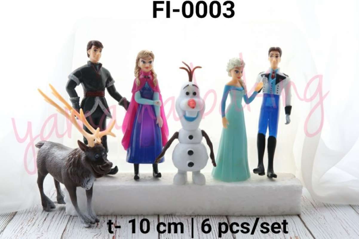 Promo Fi-0003 Topper Hiasan Kue Cake Mainan Frozen Elsa Anna Olaf Sven ...