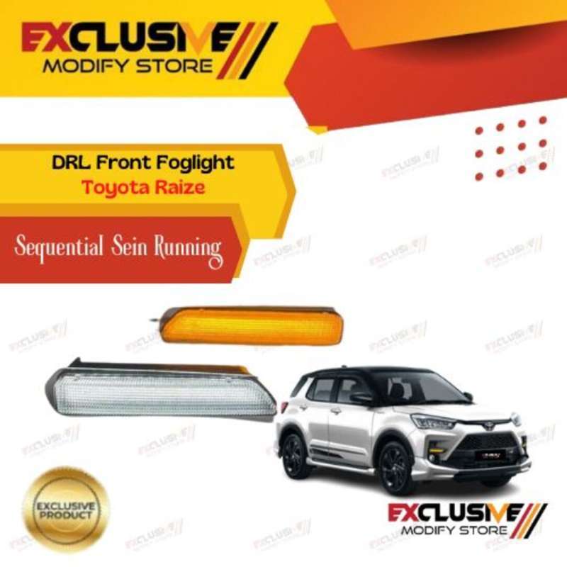 Jual TOYOTA RAIZE FOGLIGHT DRL LED FRONT BUMPER SEQUENTIAL RUNNING SEIN ...