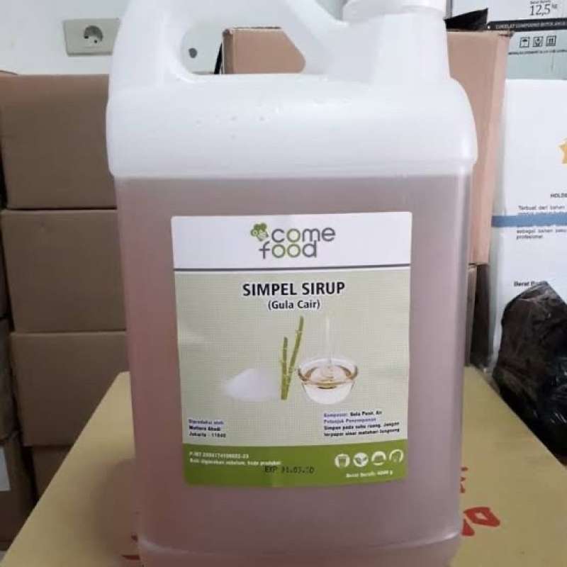 Promo Gula Cair Simple Syrup 3kg Gula Sukrosa Untuk Campuran Minuman ...