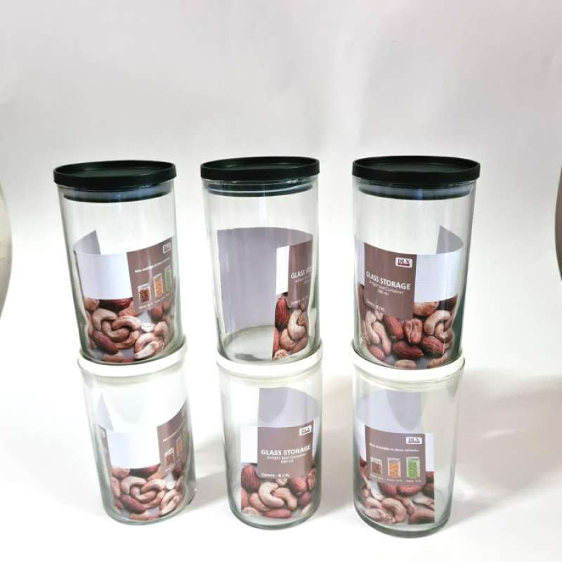 Promo Toples Kaca Bulat Canary B Kedap Udara 880Ml (6 Pcs) Diskon 34% di Seller Chaca ...