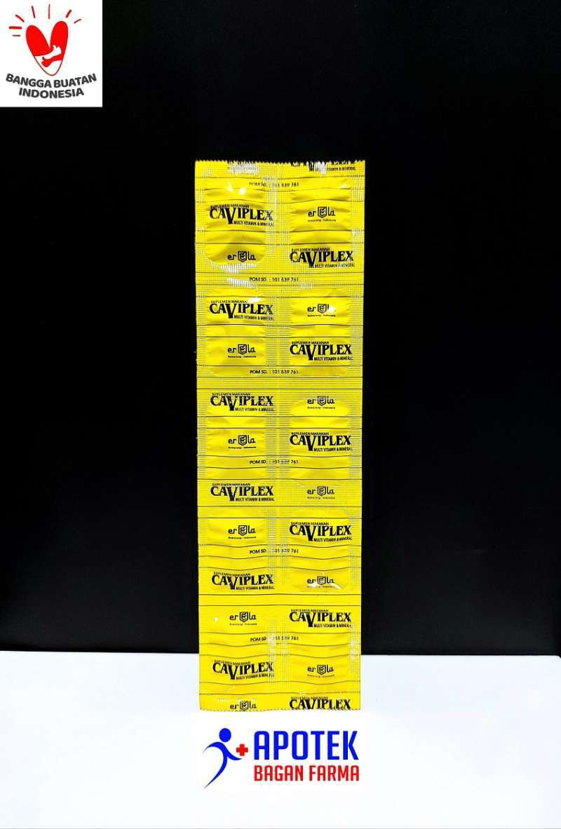 Jual CAVIPLEX Strip 10 Tablet - Multivitamin di Seller APOTEK BAGAN ...