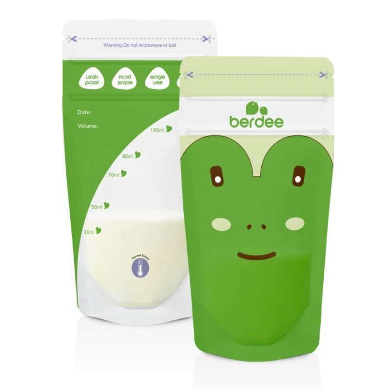 Jual Kantong Asi Berdee 100ml Frogee / Breast Milk 100ml Green di ...